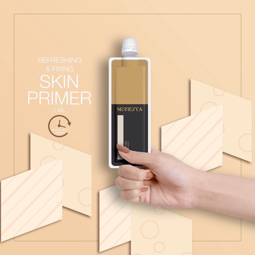 Merrezca Refreshing & Fixing Skin Primer Sachet (เมอร์เรซก้า ไพรม์เมอร์ ...