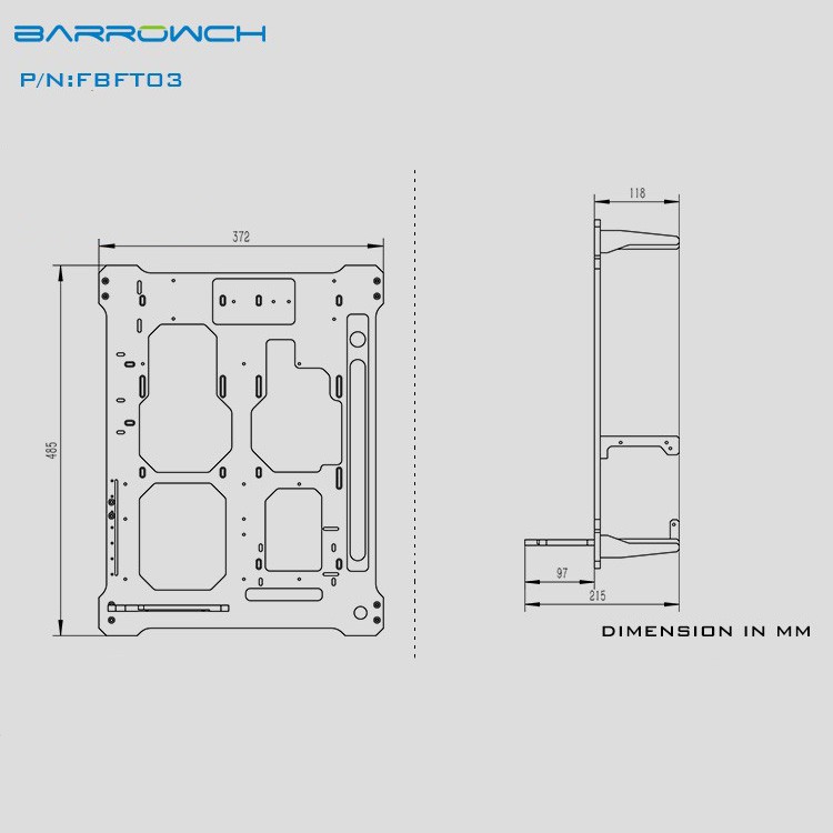(จัดส่งในไทย) Barrowch Mobula Simple integrated modular panel case ...