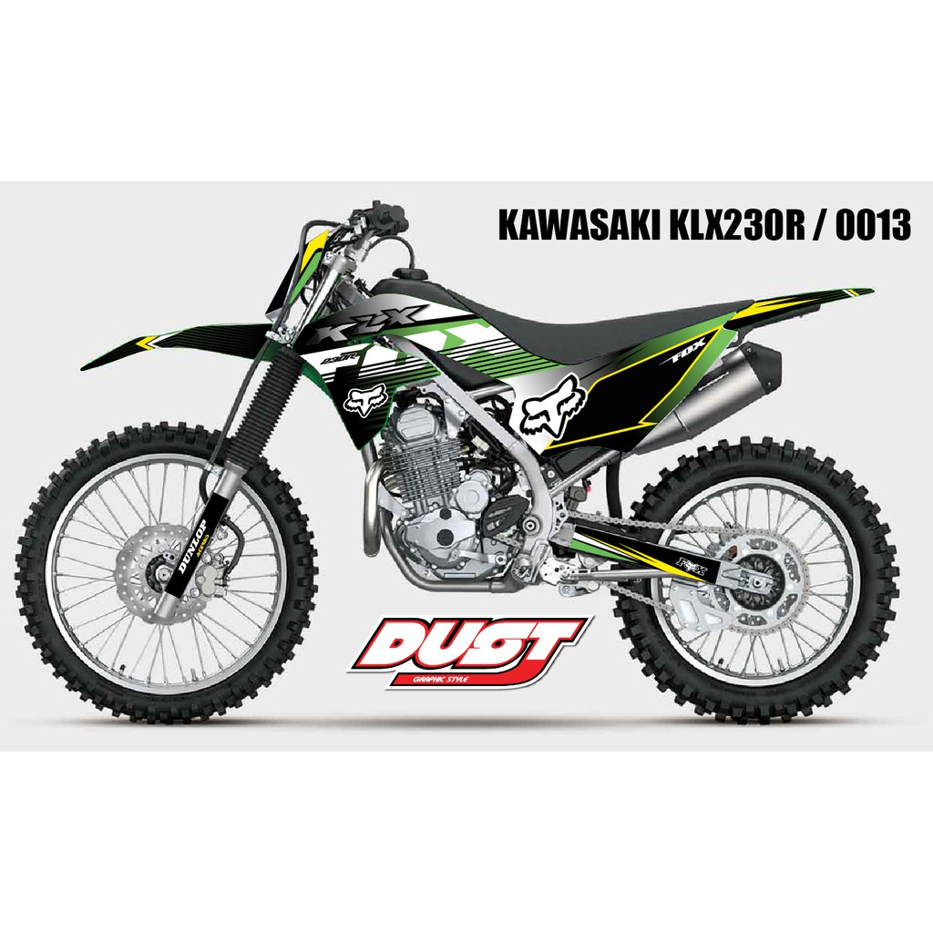 สติ๊กเกอร์วิบาก KAWASAKI KLX 230R ทั้งคัน Graphic kit สติ๊กเกอร์เคลือบ ...