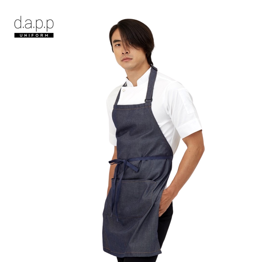 dapp Uniform ผ้ากันเปื้อน เต็มตัว ยีนส์ Greg Denim Adjustable Neck ...