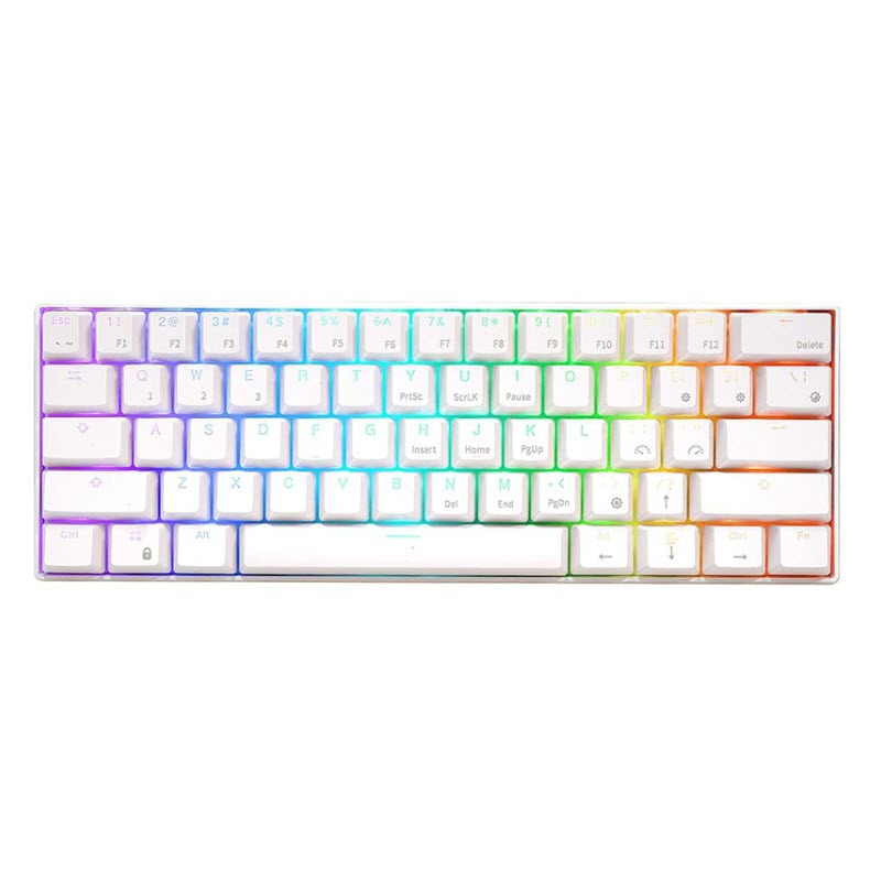 Royal Kludge RK61 White Wireless Mechanical Gaming Keyboard 60 ...