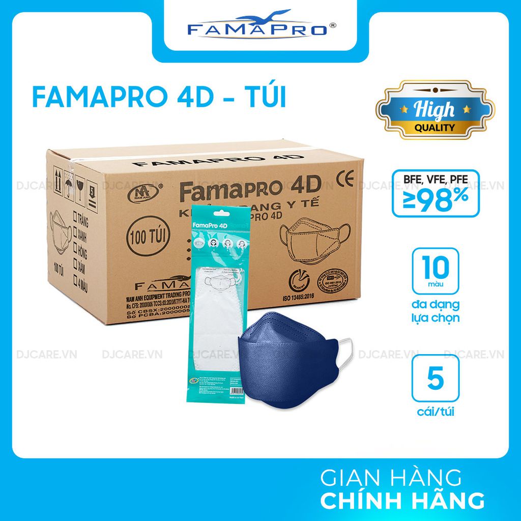 4D04.1 Famapro 4D Mask แมสตรานกฟ้า 4ดี ฟามาโปร ทรงเกาหลี สวยสุดฮิต 10สี ...