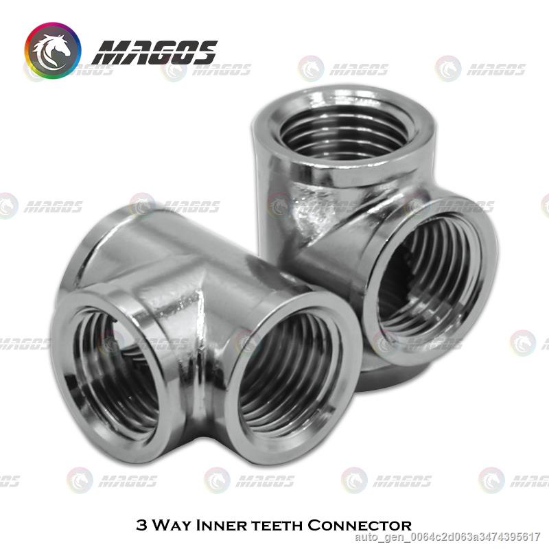 T Shape Water Splitter Fitting 3 Way Female G1/4 Thread, Trap Connector ...