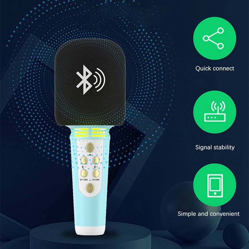 BWireless Bluetooth Microphone Karaoke Handheld Condenser Microphone ...