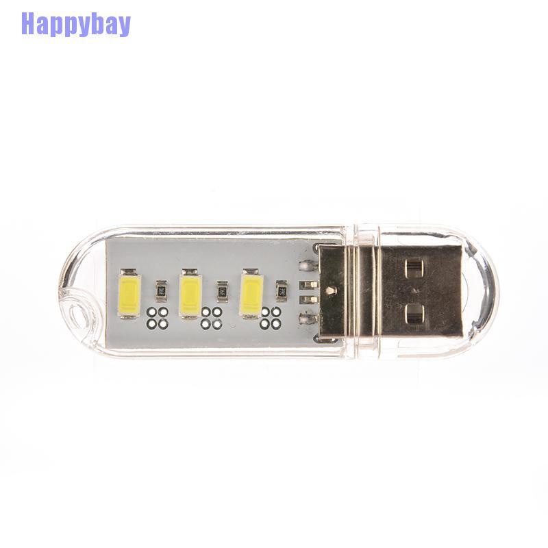 ( Happybay ) พวงกุญแจ Usb 3 Led ไฟกลางคืนรูปตัว U พร้อมฝาครอบ - happybay.th - ThaiPick