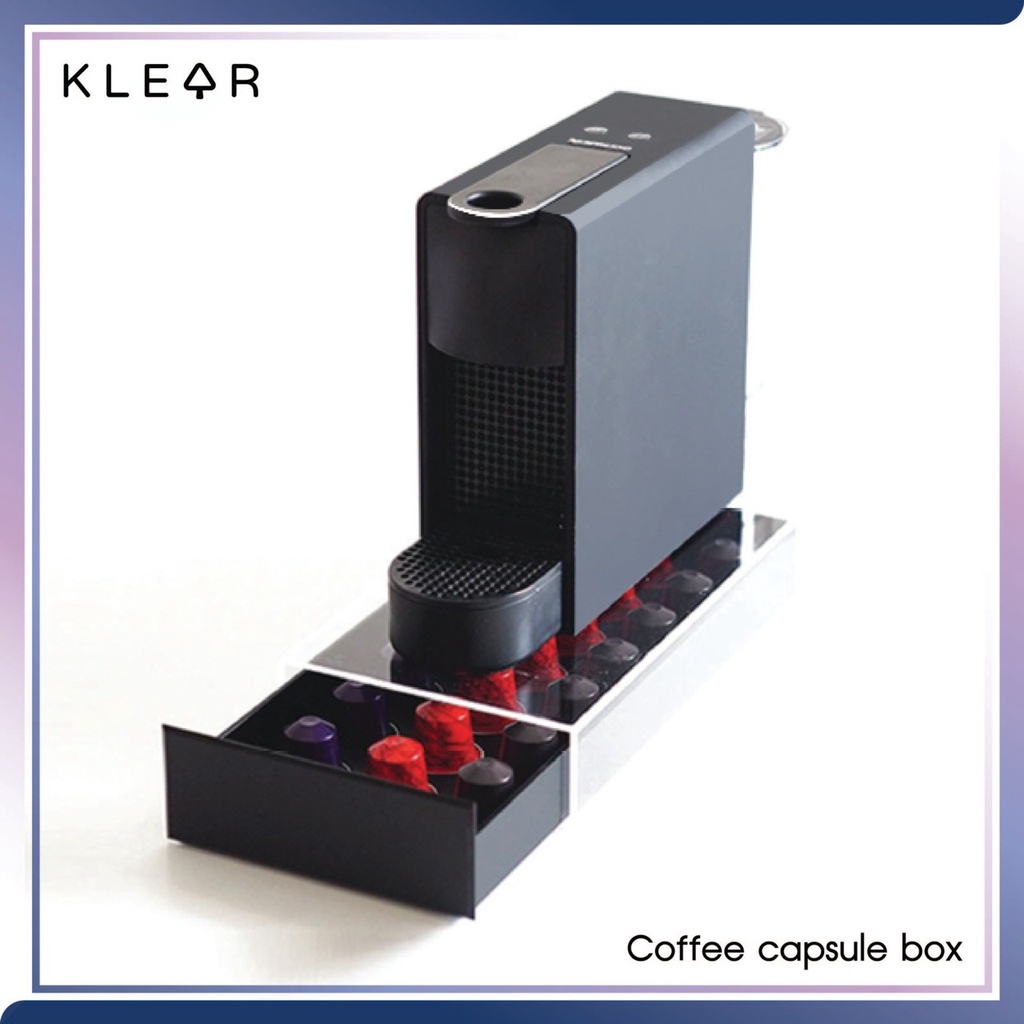 KlearObject Coffee Capsule Box กล่องเก็บแคปซูลกาแฟ กล่องลิ้นชัก กล่องอะคริลิค เกรดพรีเมี่ยม ...
