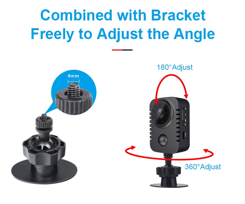 EVKVO - FHD 4K Mini Body Camera Wireless Security Pocket Camera Motion ...