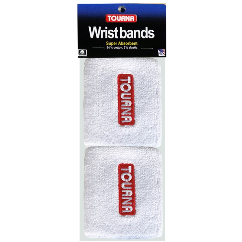 Tourna Logo Wristband สายลัดข้อมือผ้า cotton TOURNA สำหรับเทนนิส และ ...