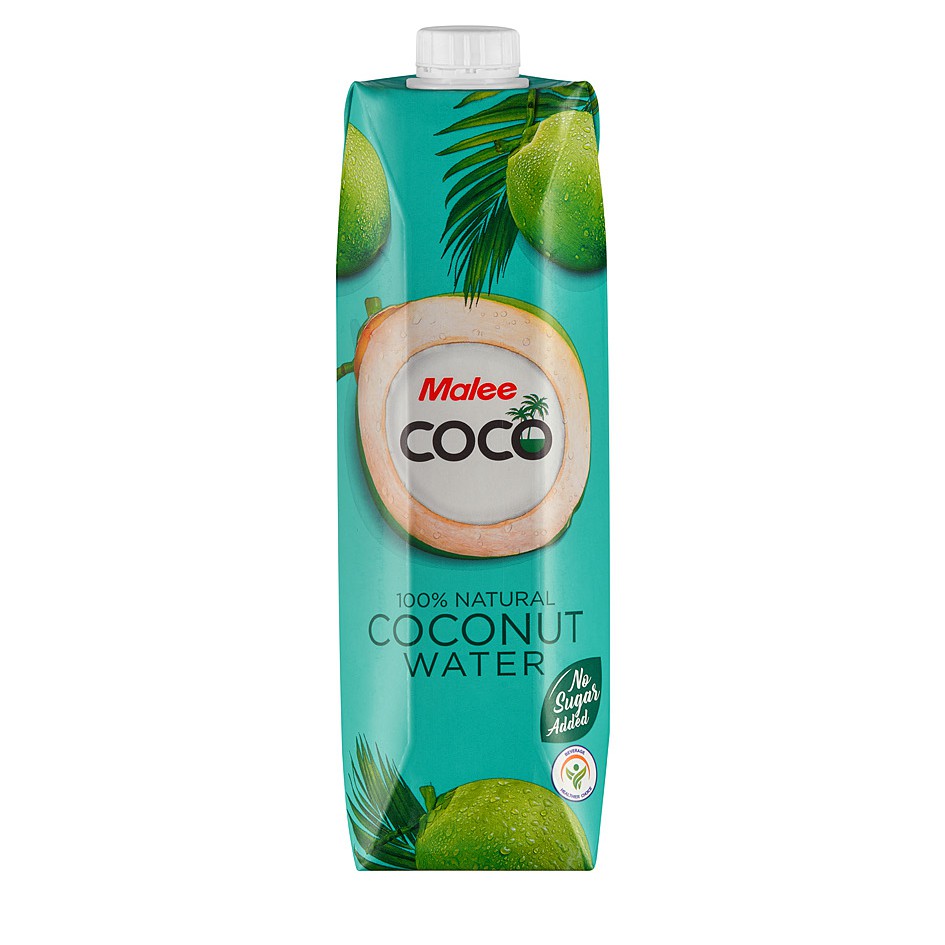 Marathon MALEE COCO น้ำมะพร้าว 100 ขนาด 1000 มล. x 12 กล่อง ยกลัง ...