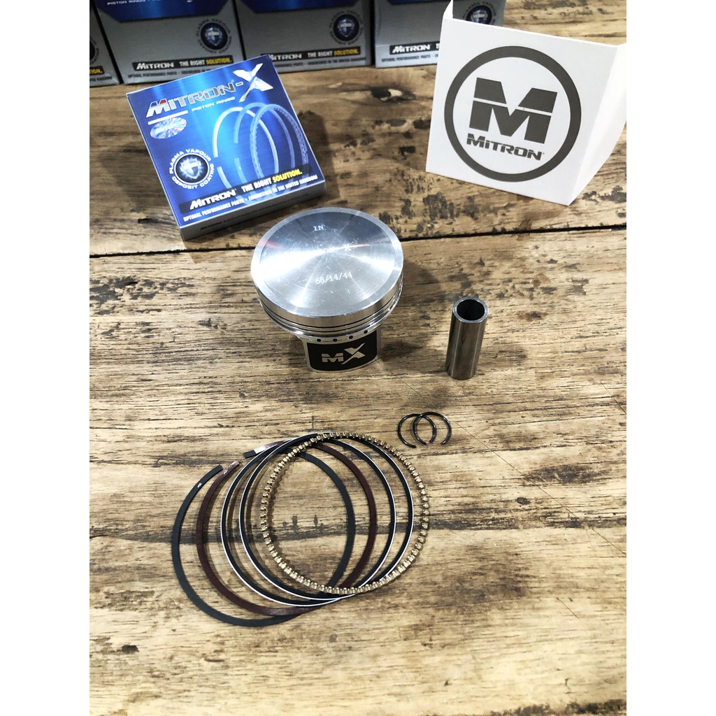 ลูกสูบไมตรอน-เอ็กซ์ ( ของแท้ ) หัวนูน ทรงแข่ง ขนาด57-66 ( สลัก14มิล ...