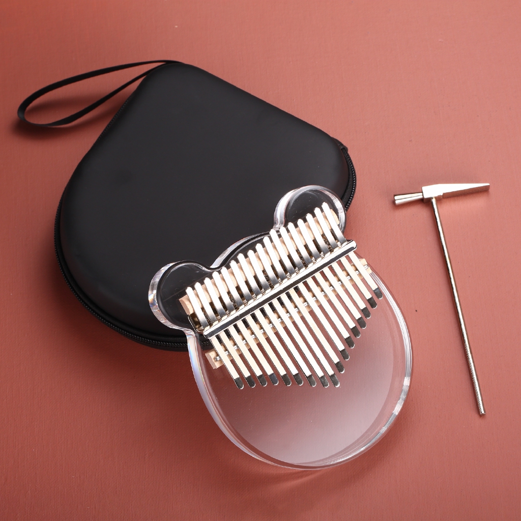 17 Keys Crystal Kalimba African Thumb Transparent Finger Piano Acrylic ...