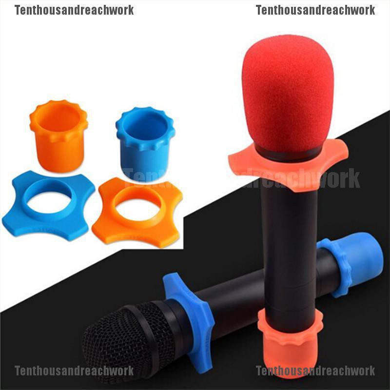MillionRW Anti-Rolling Microphone Protection Ring Wireless Slip Holder ...