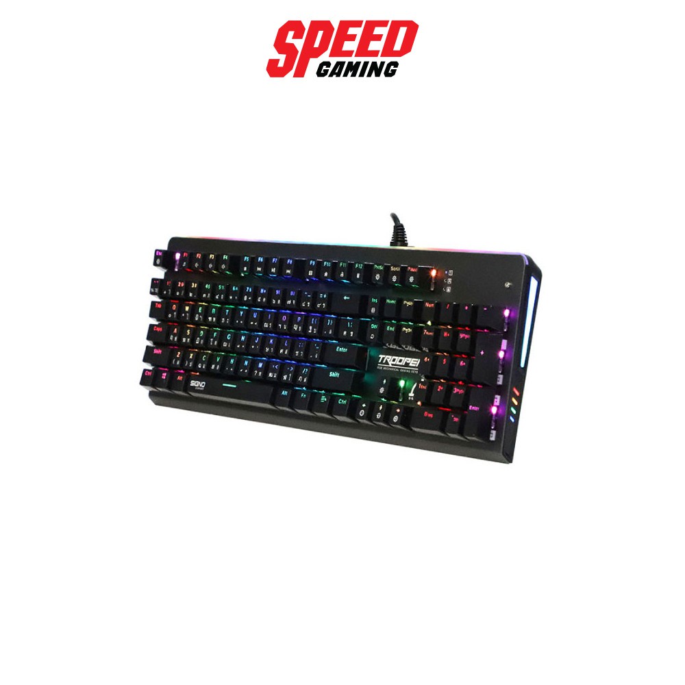 SIGNO KB 771 MECHANICAL KEYBOARDBLUE SWITCHES (OPTICAL SW) 1Yrs. (SIGNO-KB-771) คีย์บอร์ด SPEED ...