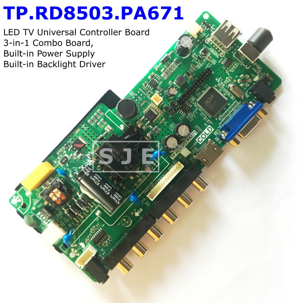 เมนบอร์ดหน้าจอทีวี Led Tp.Rd 8503 . Pa 671 Hd Fhd 15-42 นิ้ว 3 In 1 ...