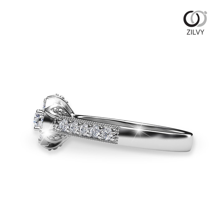 Zilvy แหวนหญิงเพชรน้ำร้อย 0.46 กะรัต - zilvy_officialstore - ThaiPick