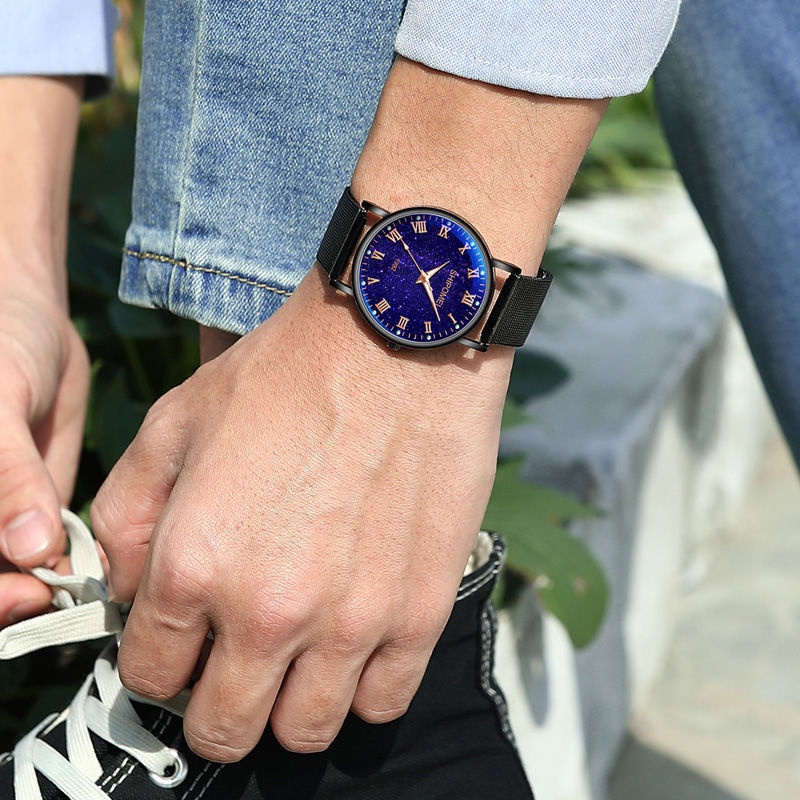 Student star mens watch Korean style Quartz fashion non-mechanical ...