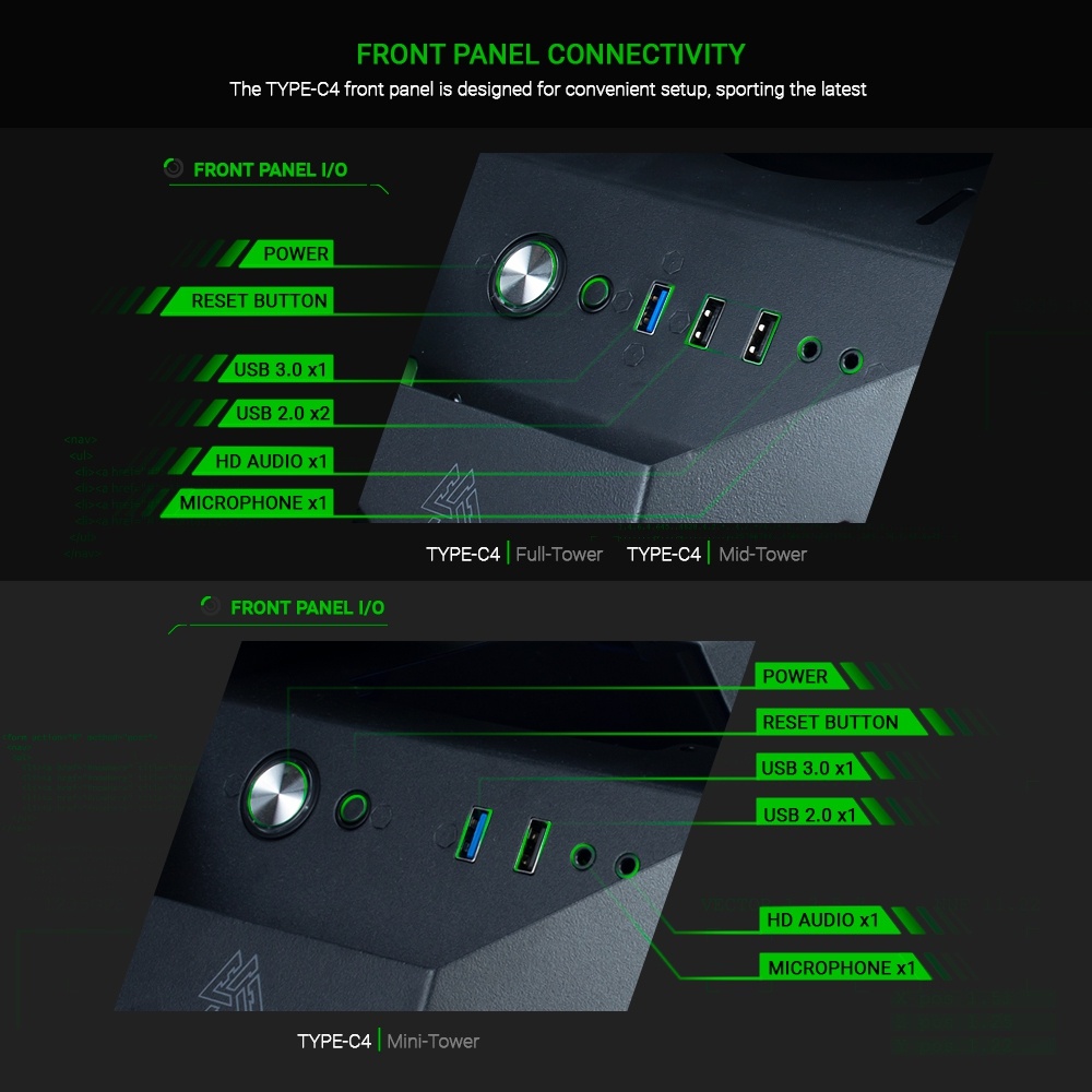 Computer Gaming Case EGA Type C4 Size M (Mid-Tower) Pink NEW - teepiroj ...