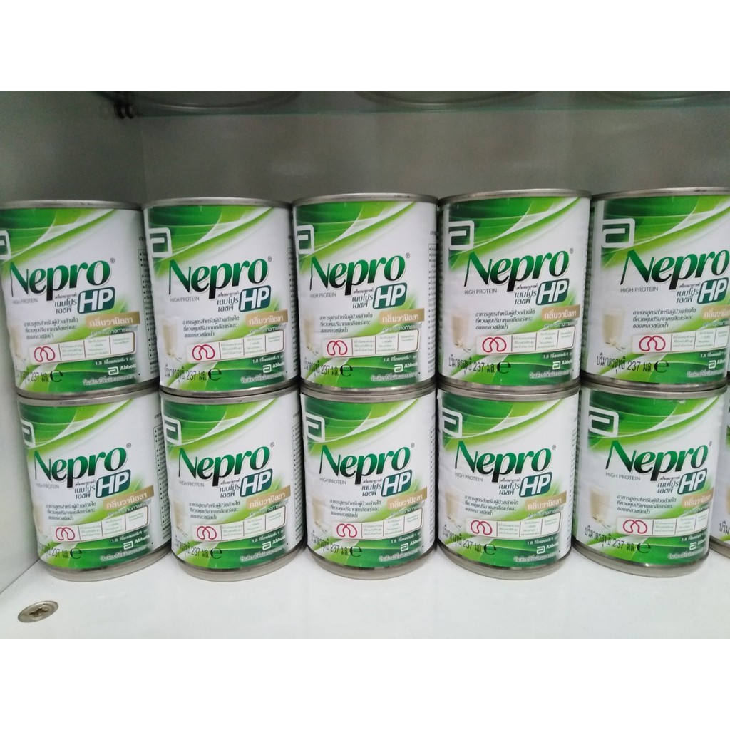 Nepro HP 237 ml. เนบโปร เอชพี กลิ่นวนิลา สำหรับผู้ป่วยล้างไต 12 กระป๋อง ...