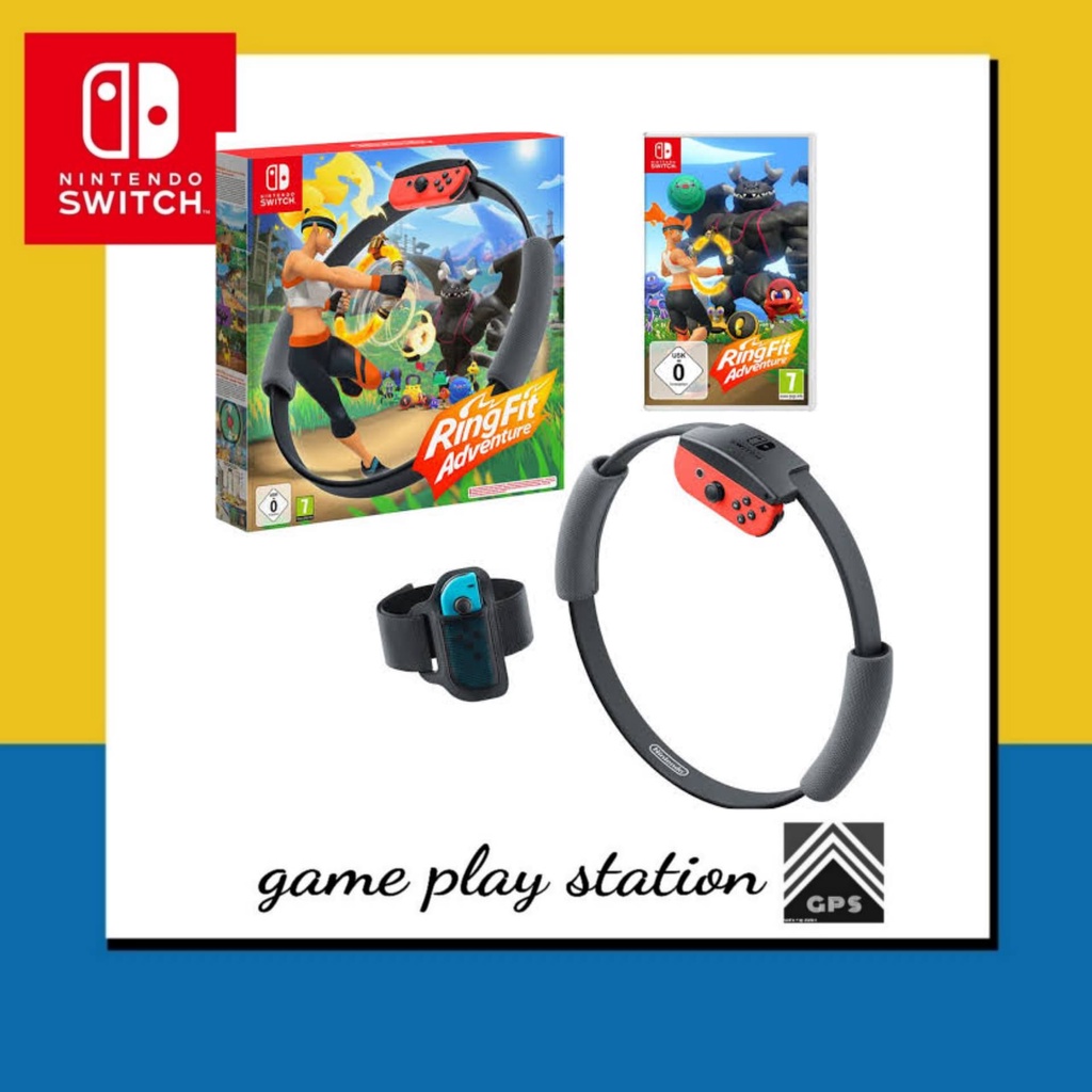 (( พร้อมส่งทันที )) ชุดเกมส์ Nintendo Switch Ring Fit Adventure ...