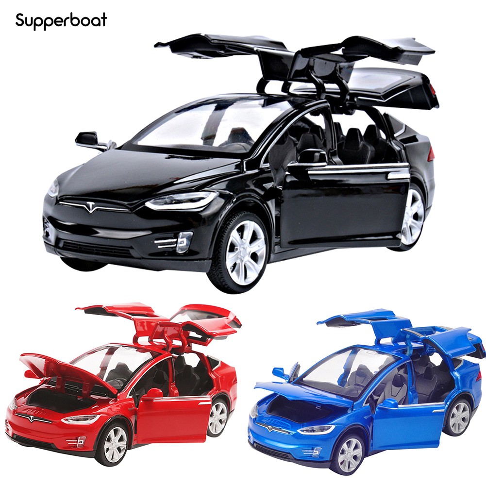SPB 1/32 Tesla Diecast Car Music Back Desk Toy 1zrv | Shopee Thailand