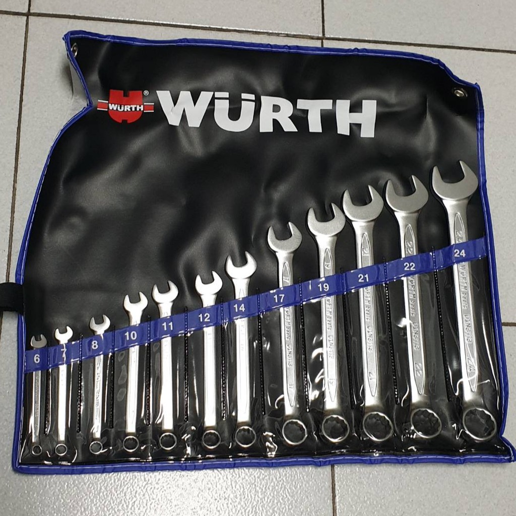 ชุดประแจแหวนข้างปากตาย WURTH 12 ตัวชุด - bas_16 - ThaiPick