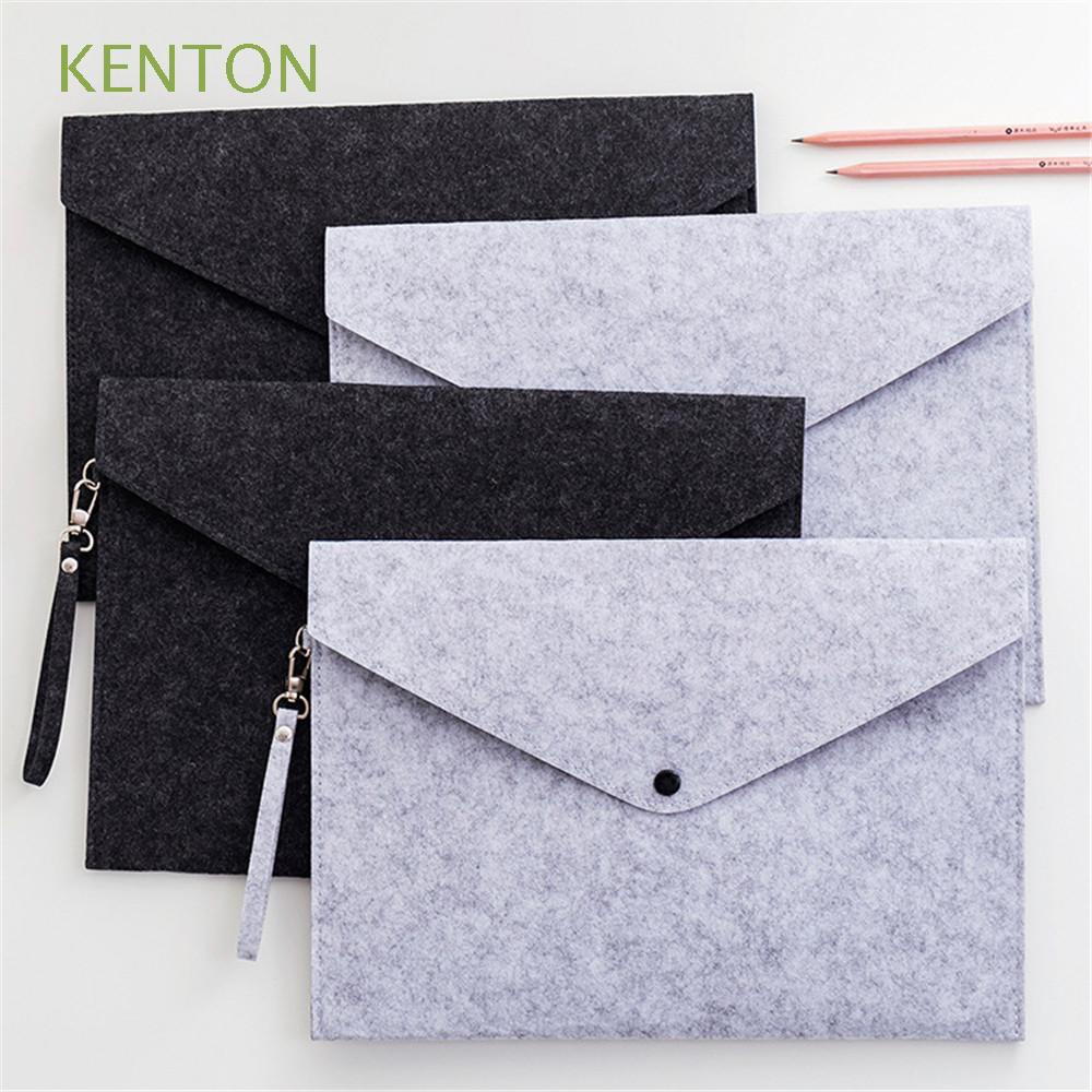 KENTON Simple Felt Folder Business Filing Documents Felt File Bag ...