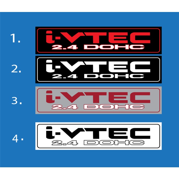 แผ่นอลูมิเนียม โลโก้ 2.4 i-vtec สำหรับรถ honda - as_parts - ThaiPick