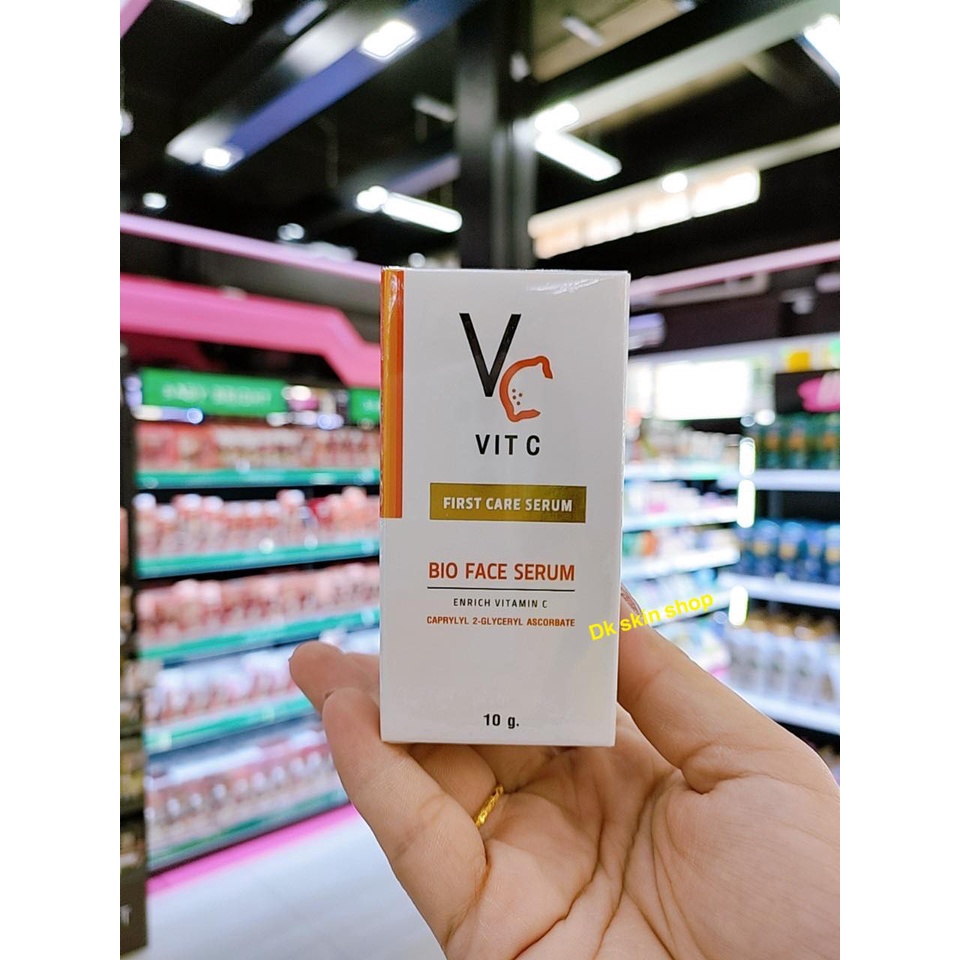 เซรั่มวิตซีน้องฉัตร VC Vit C Bio face Serum (10 ml.) - DKskinshop ...