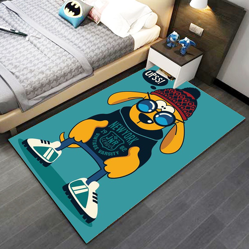 Cartoon 3D printing lovely style bedroom carpet | Shopee Thailand
