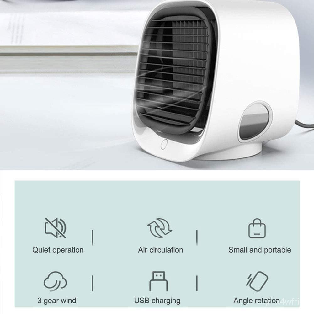 Portable Mini Evaporative Air Cooler Air Conditioner Multifunction USB ...