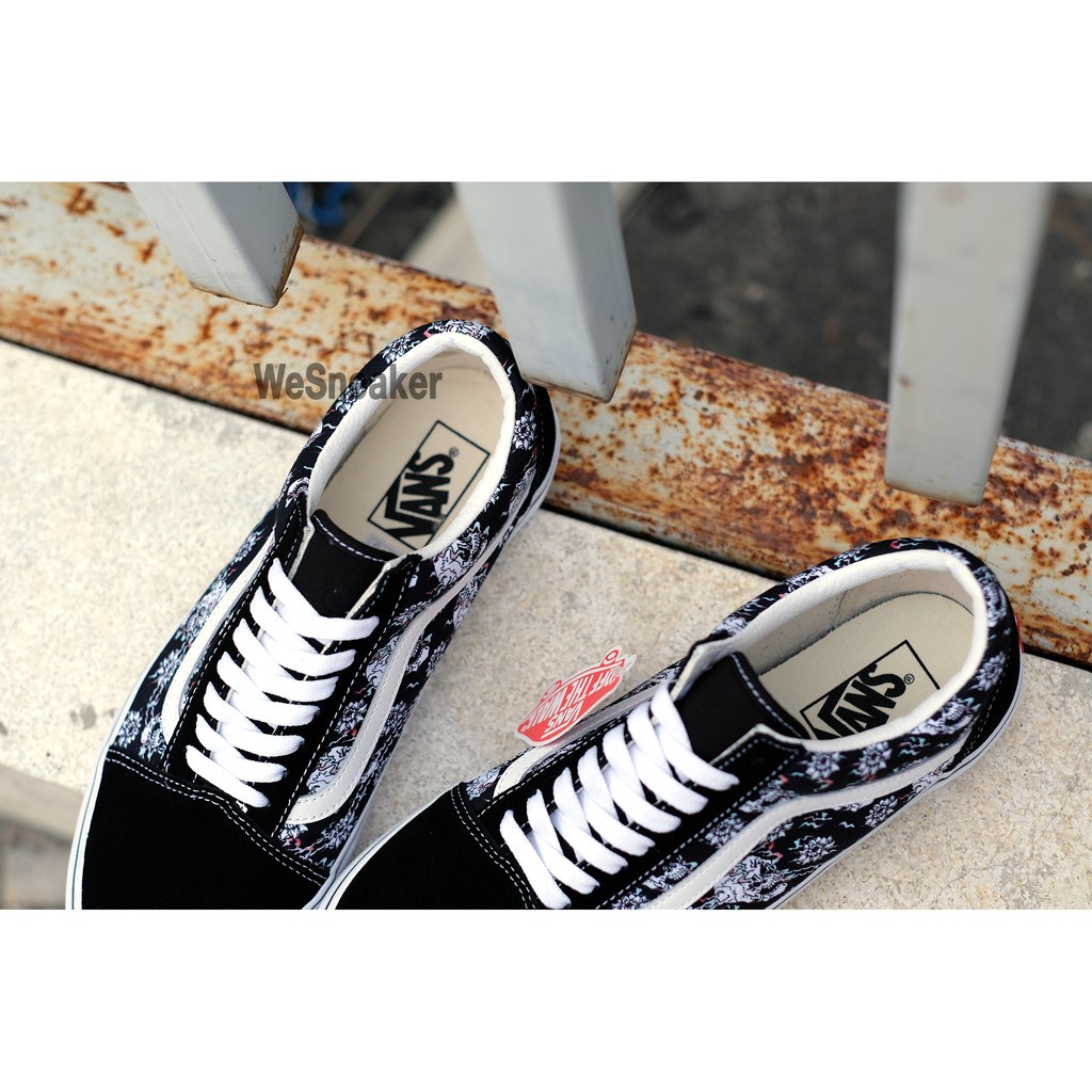 VANS Old Skool (Flash Skulls) - MultiTrue White รองเท้า VANS แท้ 100 VANS Thailand Dealer ...