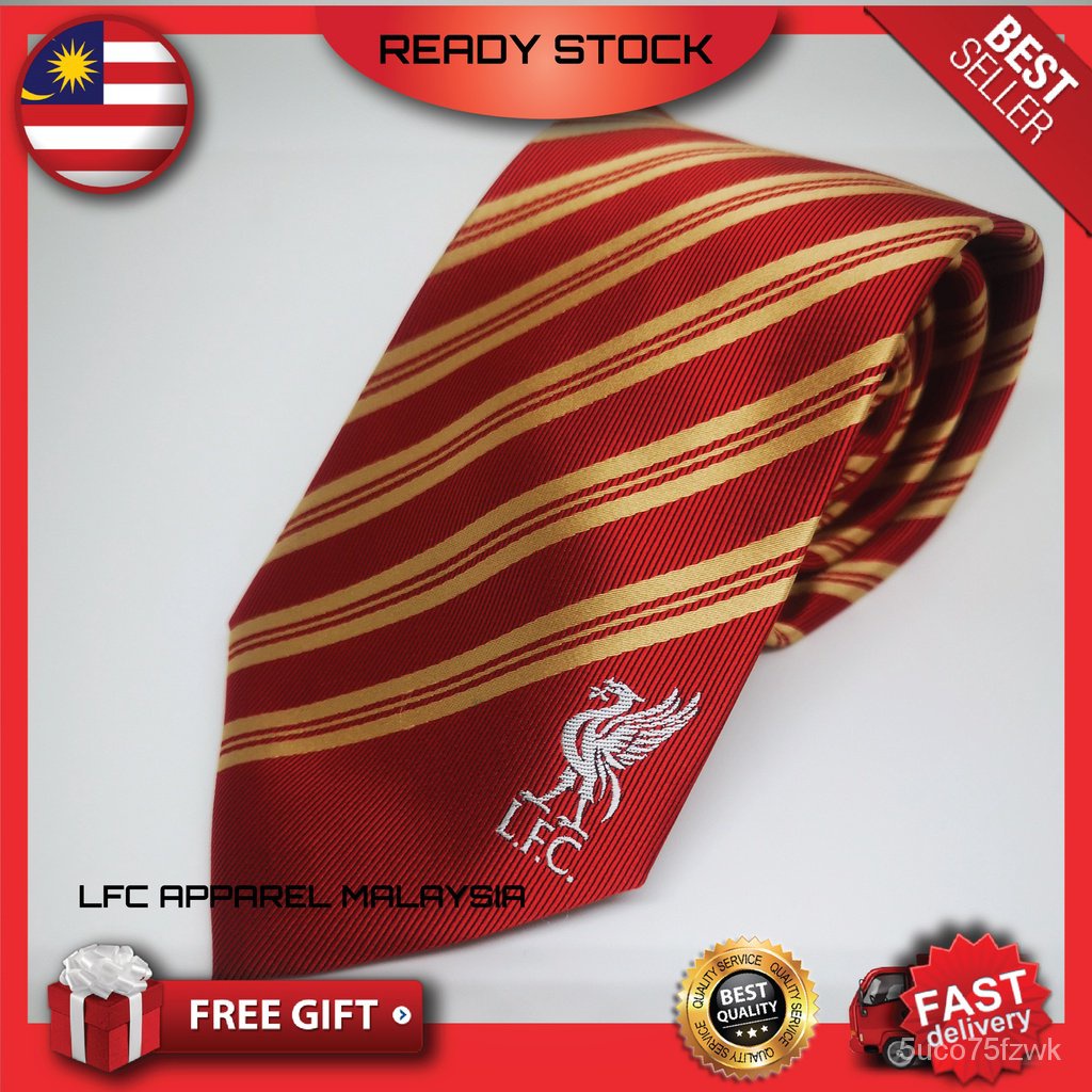 Liverpool FC Polyester Woven Mens Neck Tie Tali Leher Lelaki UJr7 ...