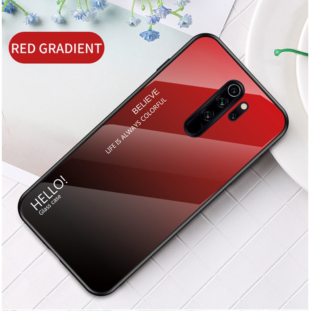 เคสโ Xiaomi Redmi Note 8 Note 8 Pro Hard Glass Phone case cover - mooda ...