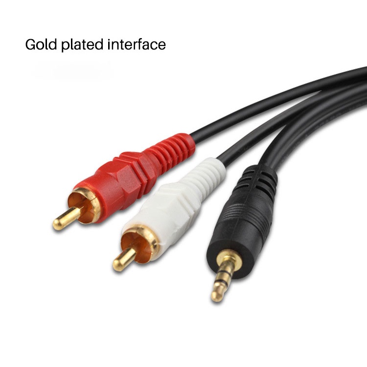 1M/3M/6M/12/M audio cable 3.5mm Stereo Male Jack To 2 RCA Y CABLE FOR C ...