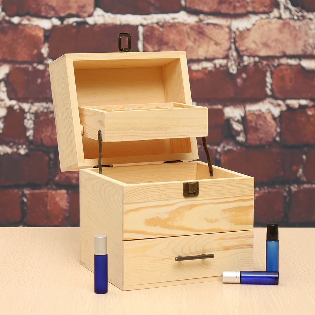 【Home Improvement】Wooden Storage Box Essential Oil Aromatherapy ...