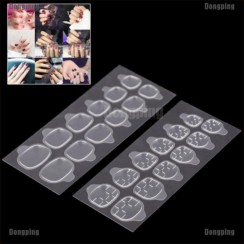 【don】120pcs Double-side Adhesive Tips Transparent False Nails Tool Nail ...