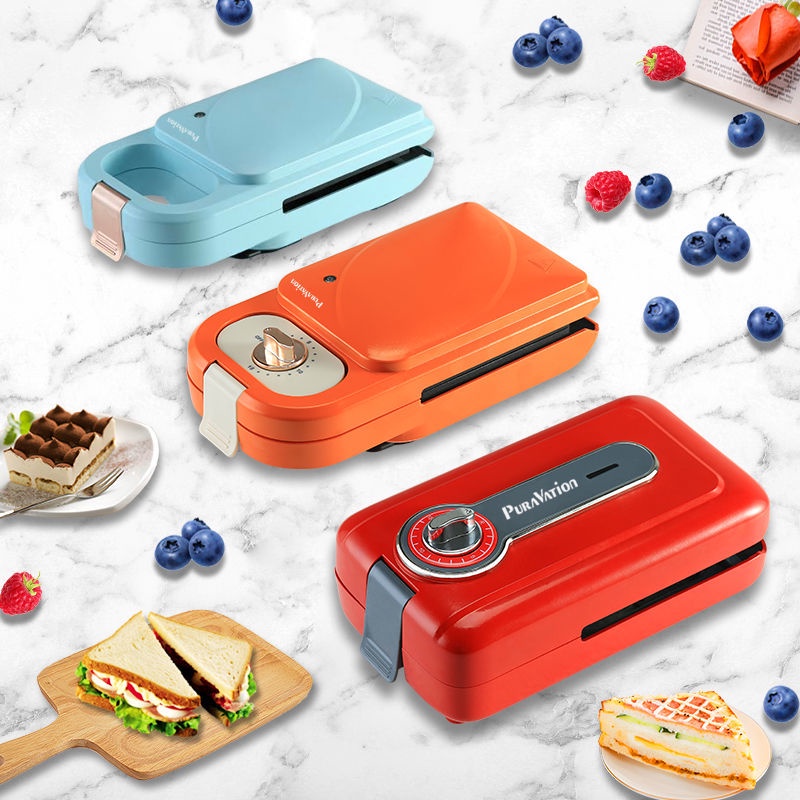 --คนทำแซนวิช--เครื่องทำอาหารเช้าแซนวิช เครื่องทำวาฟเฟิลมัลติฟังก์ชั่น ...