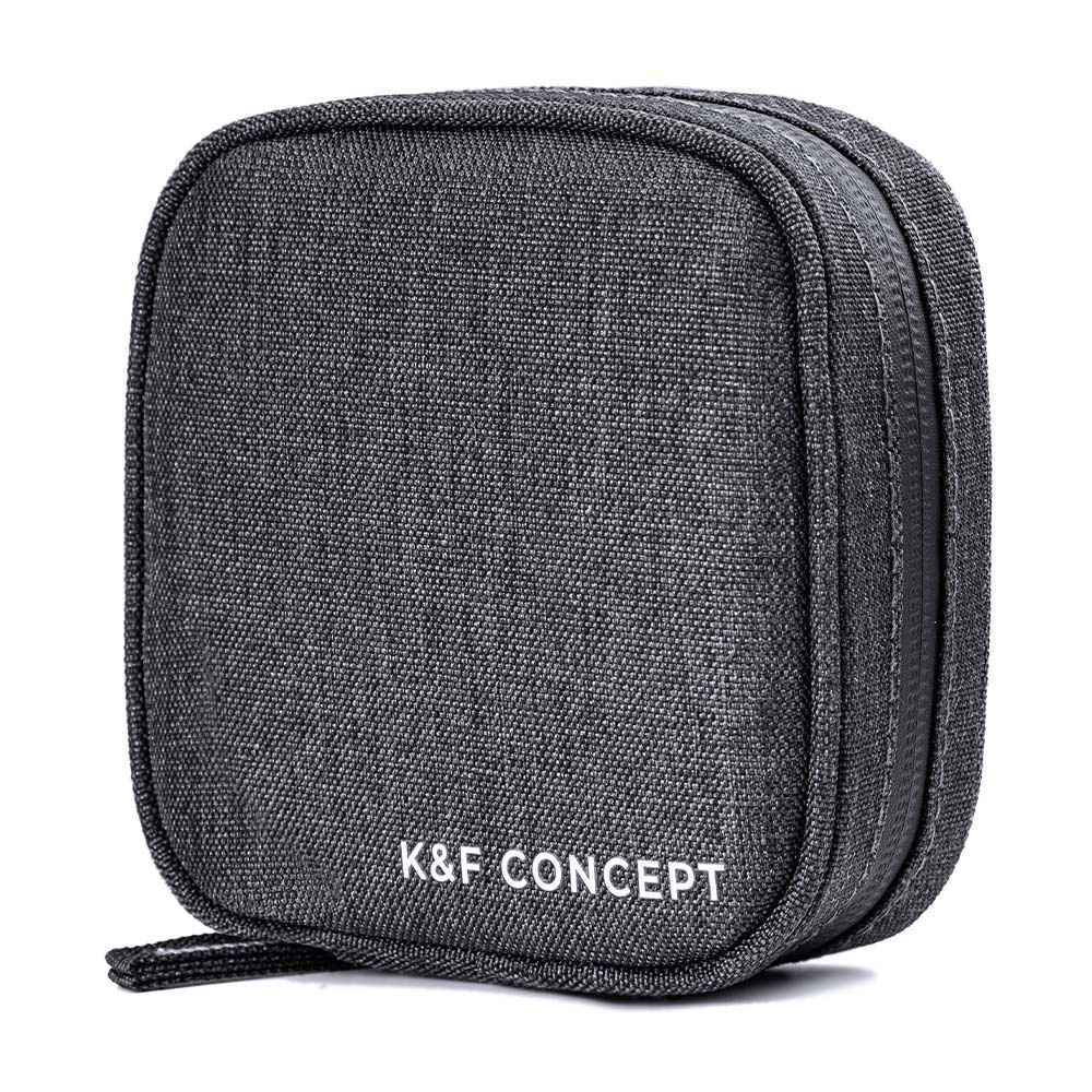 KampF Concept 4 Slots Lens Filter Case Bag with Inner Pocket Carrying ...