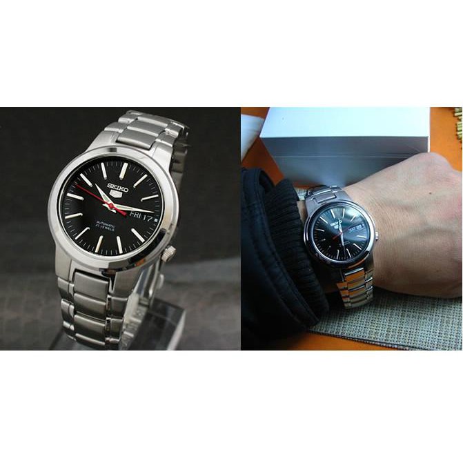 SEIKO 5 Automatic รุ่น SNKA07K1 นาฬิกาข้อมือผู้ชาย สายสแตนเลส หน้าปัดสี ...