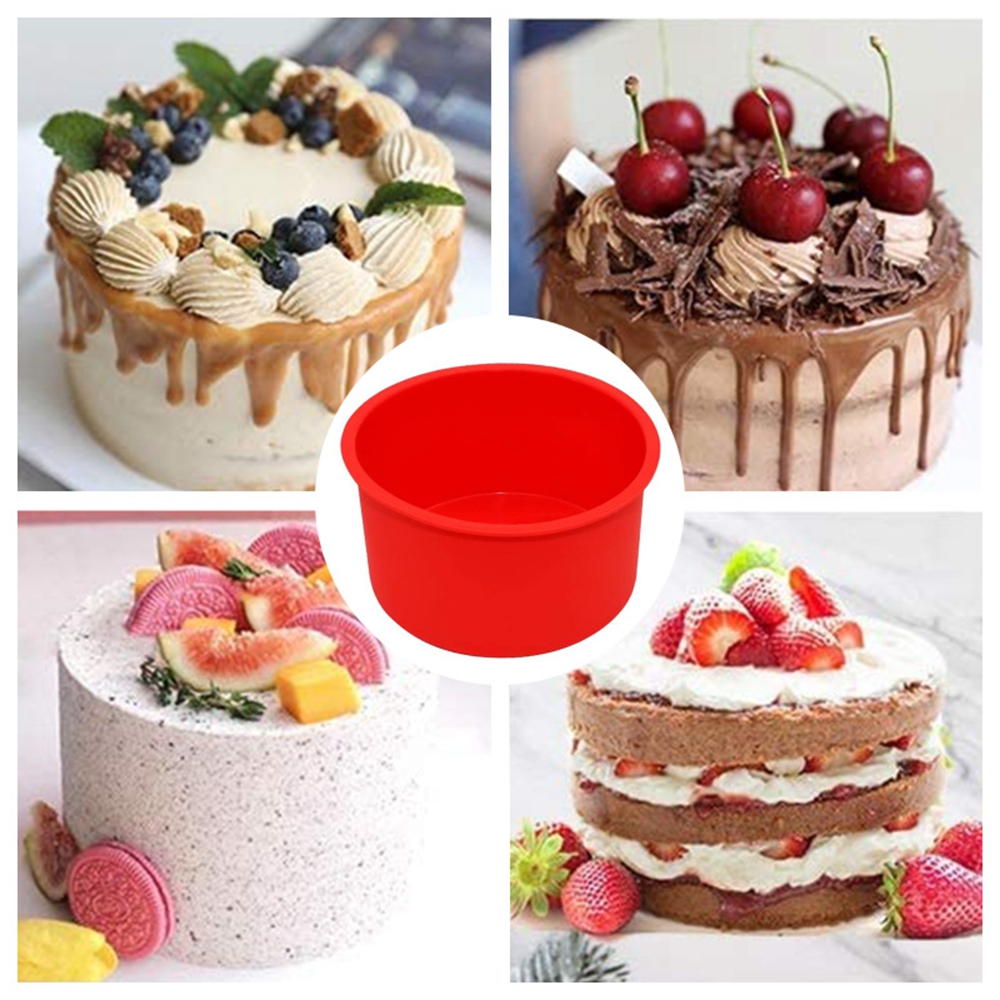 Mxgoods แม่พิมพ์ซิลิโคนทรงกลมขนาด 4 นิ้วสําหรับทําขนม - mxgoods.th - ThaiPick