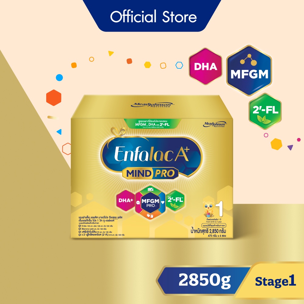 นมผงเอนฟา แล็ค เอพลัส มายด์โปร ดีเอชเอ พลัส เอ็มเอฟจีเอ็ม โปร 1 วิท ทู ...