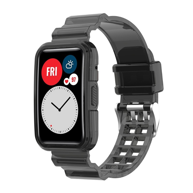 สายนาฬิกาข้อมือซิลิโคน Hsv สําหรับ Huawel Watch Fit Glossy Watch สามารถ ...