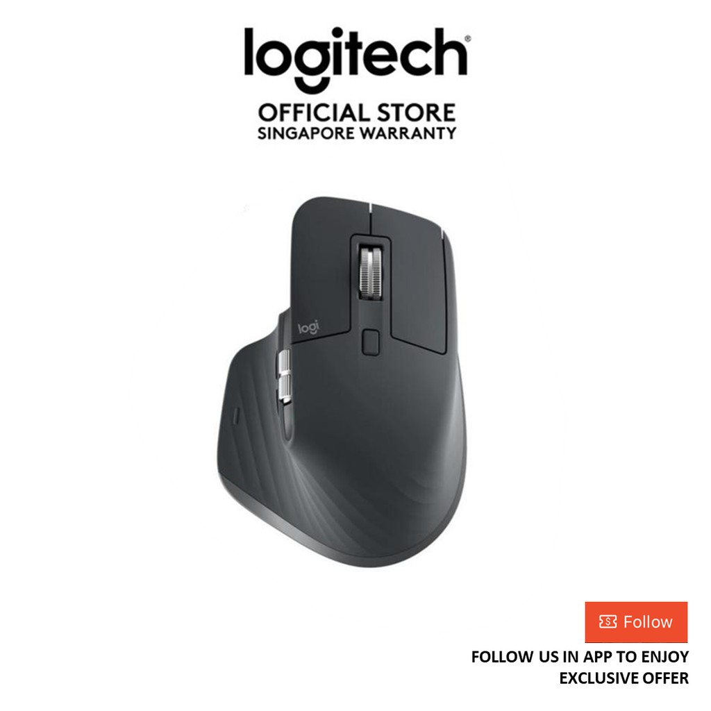 Logitech MX Master 3 Advanced Multi-Device Bluetooth Wireless Mouse ...