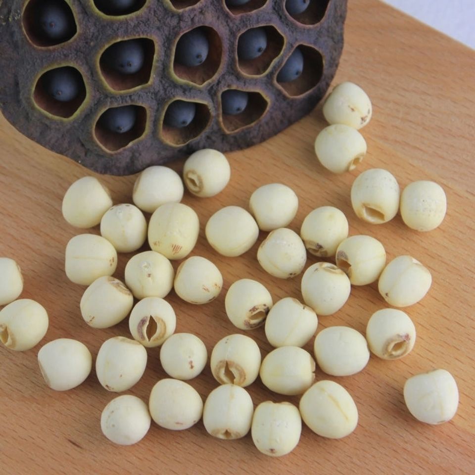 Xiangtan Natural Coreless White Lotus Seed ลอกผ่าน Core White Lotus ...