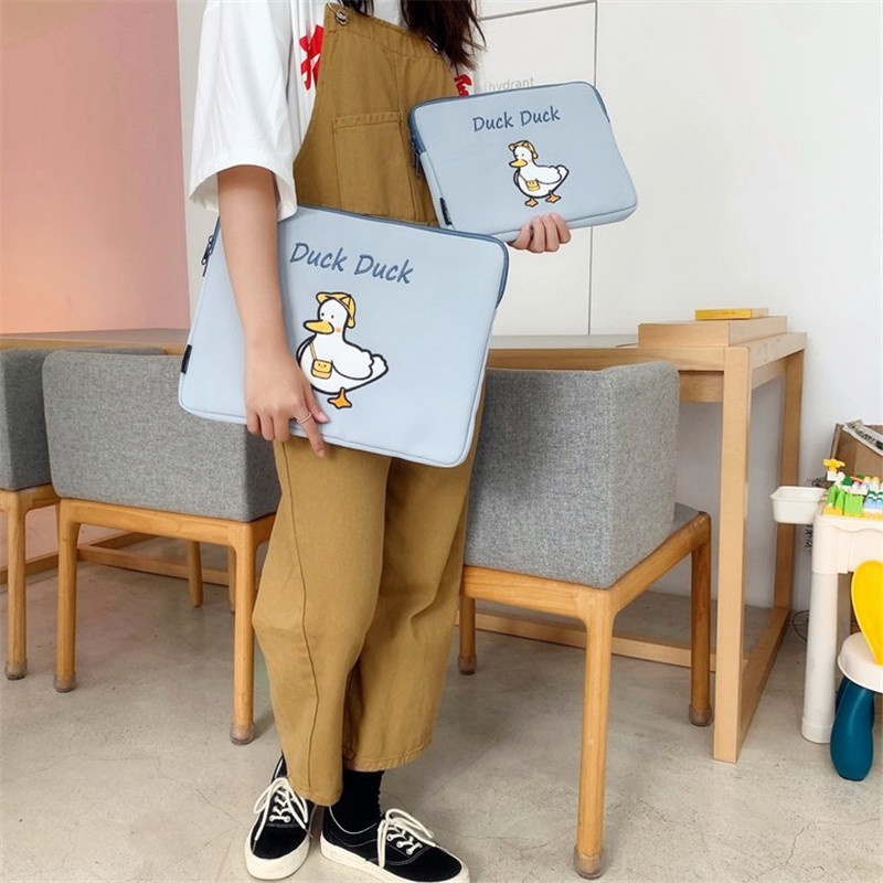Cartoon 11 13inch IPad Pro Protective Sleeve Embroidery Duck Liner Bag ...