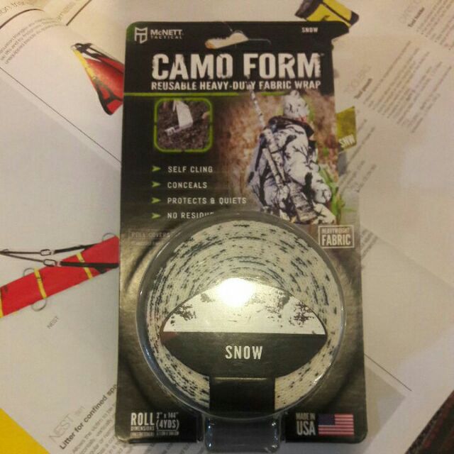 McNETT Camo Form Snow ผ้าแม็กเนท ลายพรางหิมะ ขนาด 2×144นิ้ว Made in USA ...