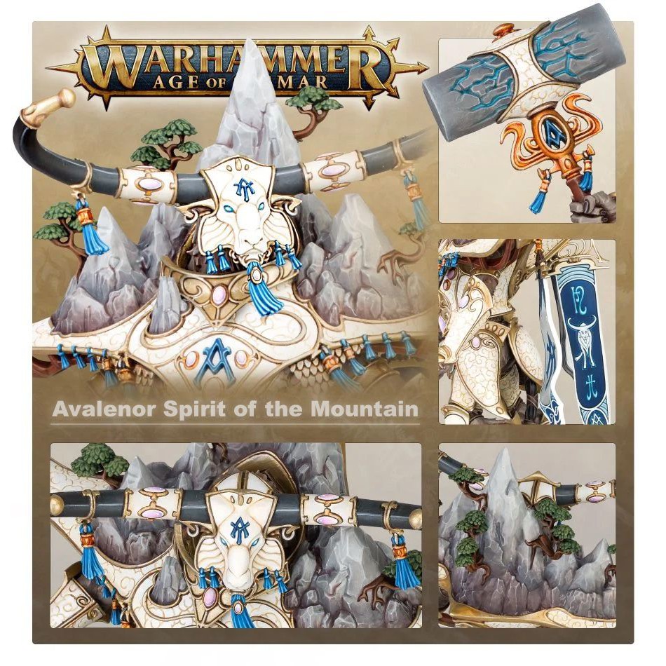 GWพร้อมส่งWarhammer AOS LUMINETH AVALENOR THE STONEHEART KING โมเดลเกม ...
