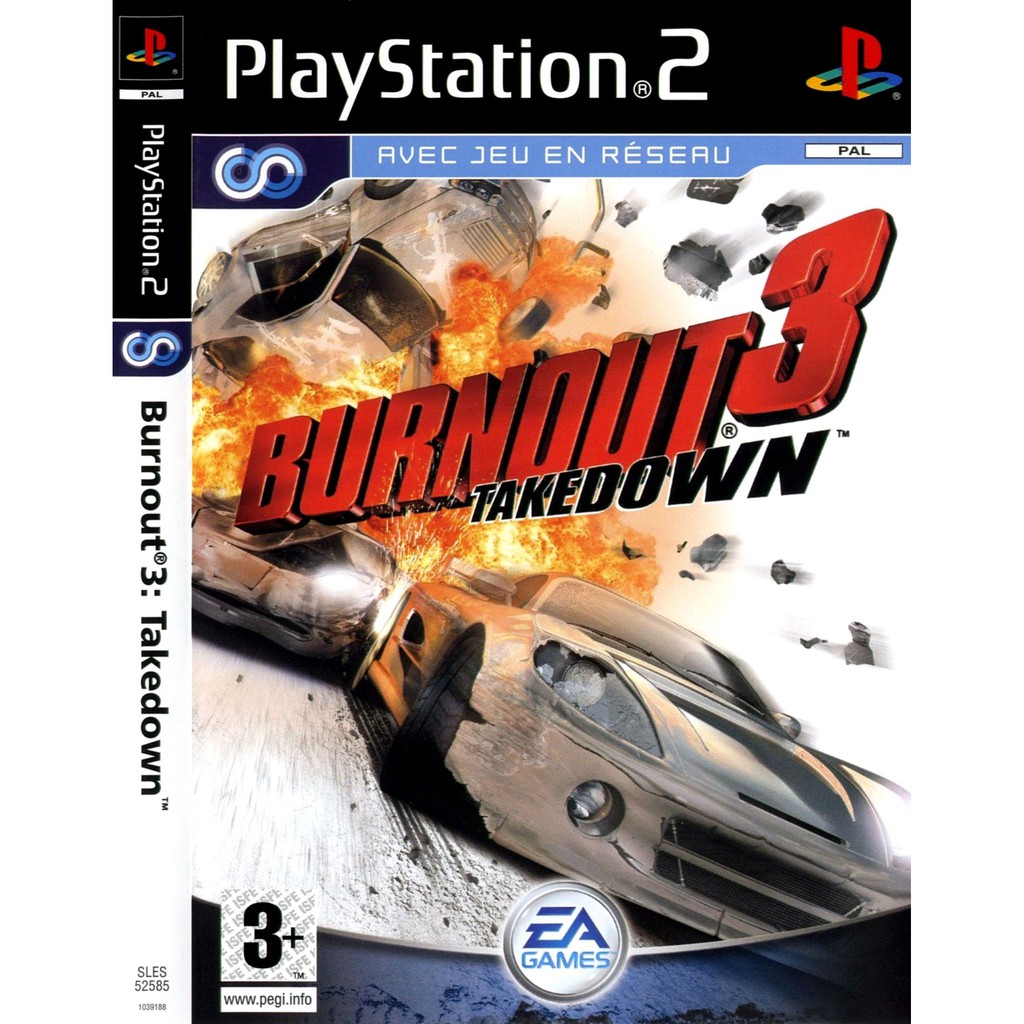 แผ่นแท้ps2 Burnout Takedown 3 (JP)แผ่นเกมส์เพล2แท้ แผ่นplay2 ...
