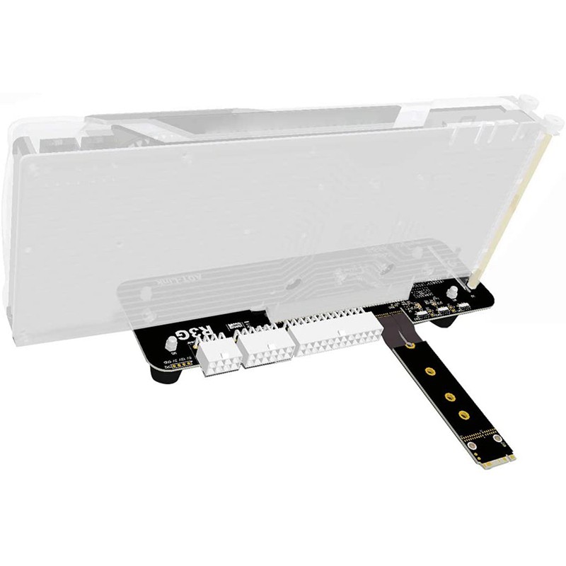 ขาตั้งการ์ดภาพภายนอกพร้อม Pcie3 . 0X4 Riser 32 S สําหรับ Itx Stx Nuc ...