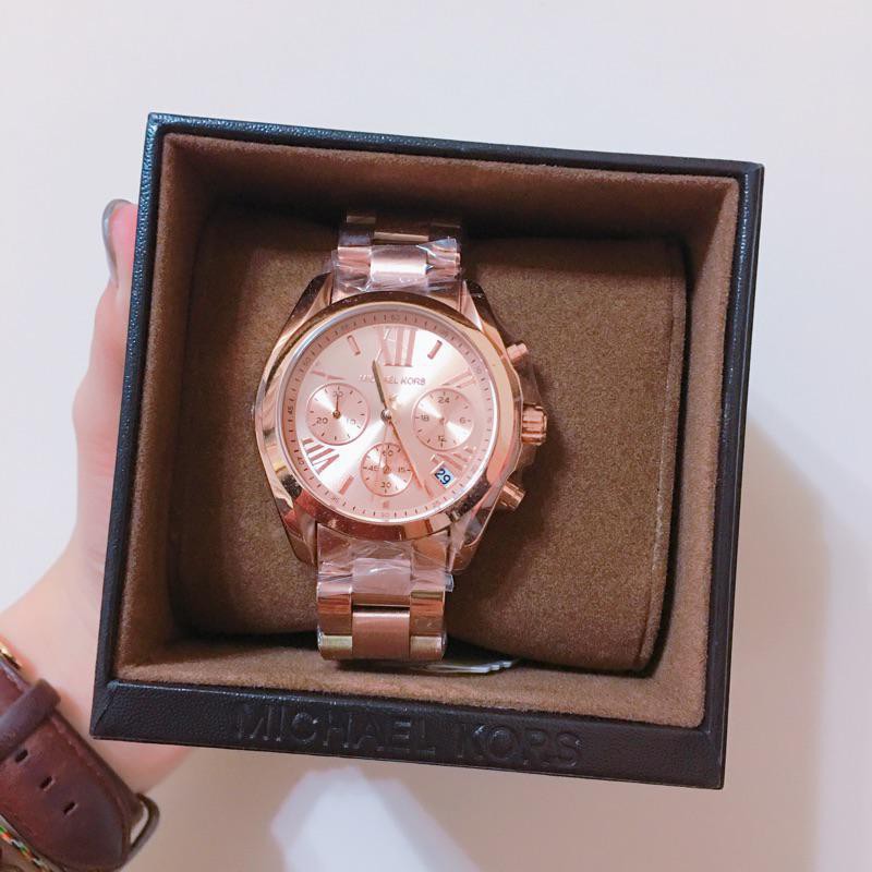 Michael Kors MK5799 Rose Gold-tone Ladiesนาฬิกาแบรนด์เนมแท้100% นาฬิกา ...